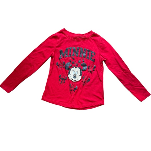 Disney | Shirts & Tops | Disney Girls Minnie Mouse Long Sleeve Shirt ...